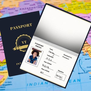 Passport Colouring in Book for Kids- Downloadable PDF - Etsy