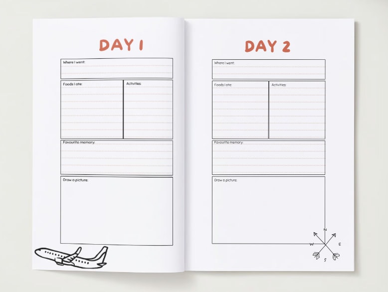 Children's Travel Journal- Instant Digital Download! - Etsy