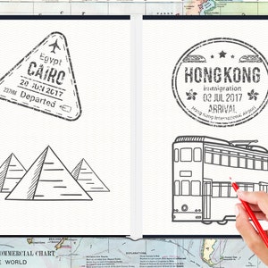 Passport Colouring in Book for Kids- Downloadable PDF - Etsy