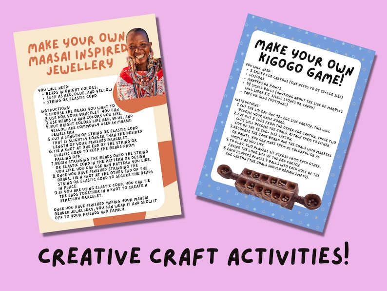 Kenya Africa Activity Book for Kids- Downloadable PDF - Etsy