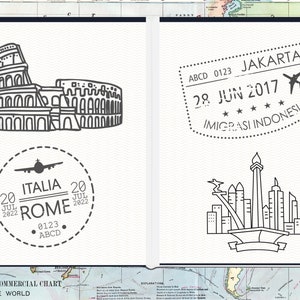 Passport Colouring in Book for Kids- Downloadable PDF - Etsy