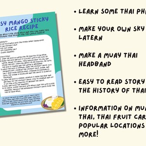 Thailand Activity Book for Kids- Downloadable PDF- Workbook for ...