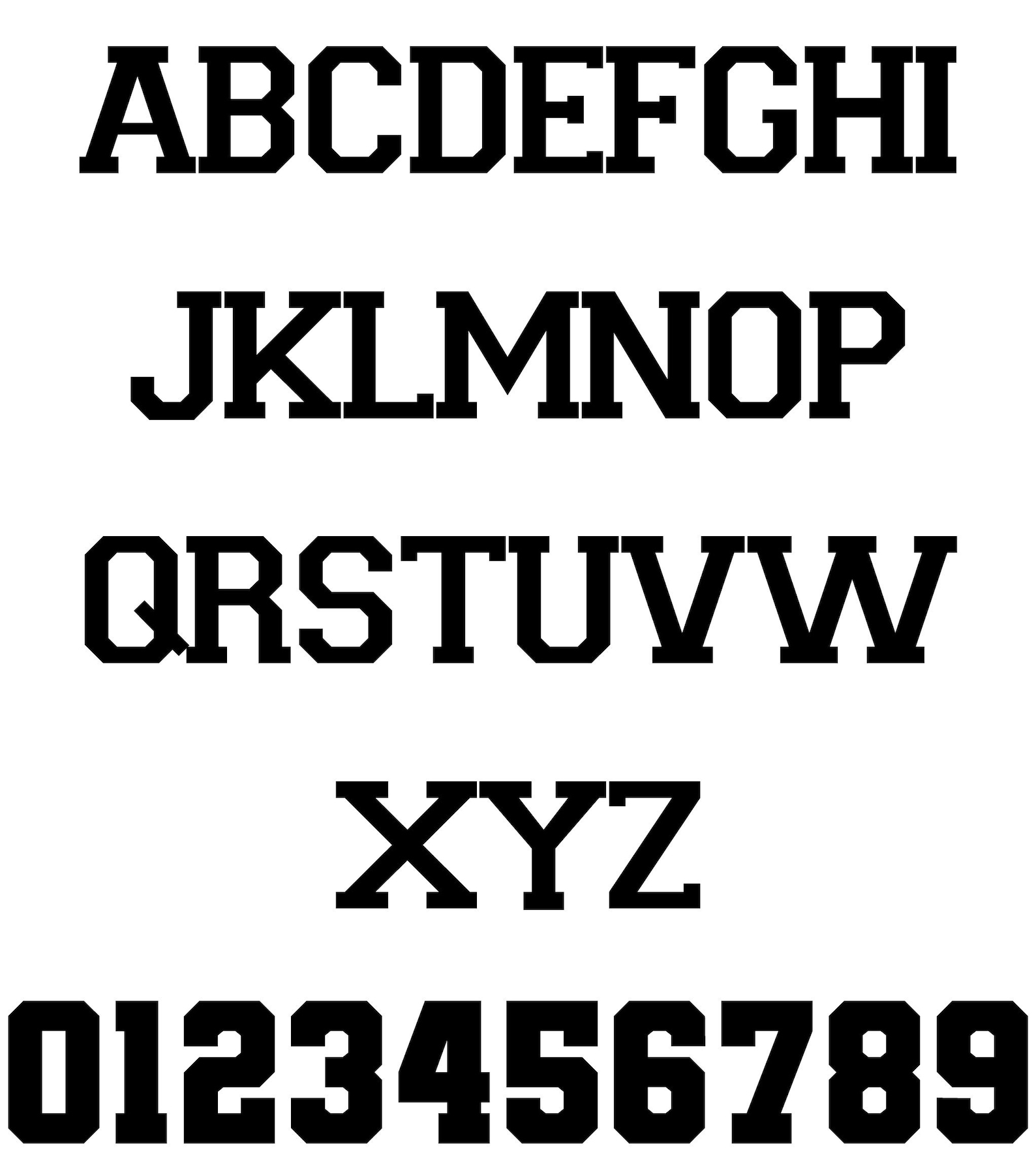 Varsity Block Alphabet Letters Die Cut Embellishments - Etsy