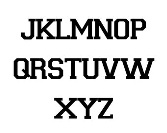 Block Alphabet Letters Die Cut Embellishments - Etsy