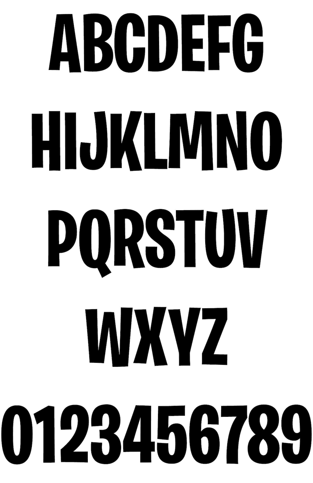 Skinny Block Alphabet Letters Die Cut Embellishments - Etsy