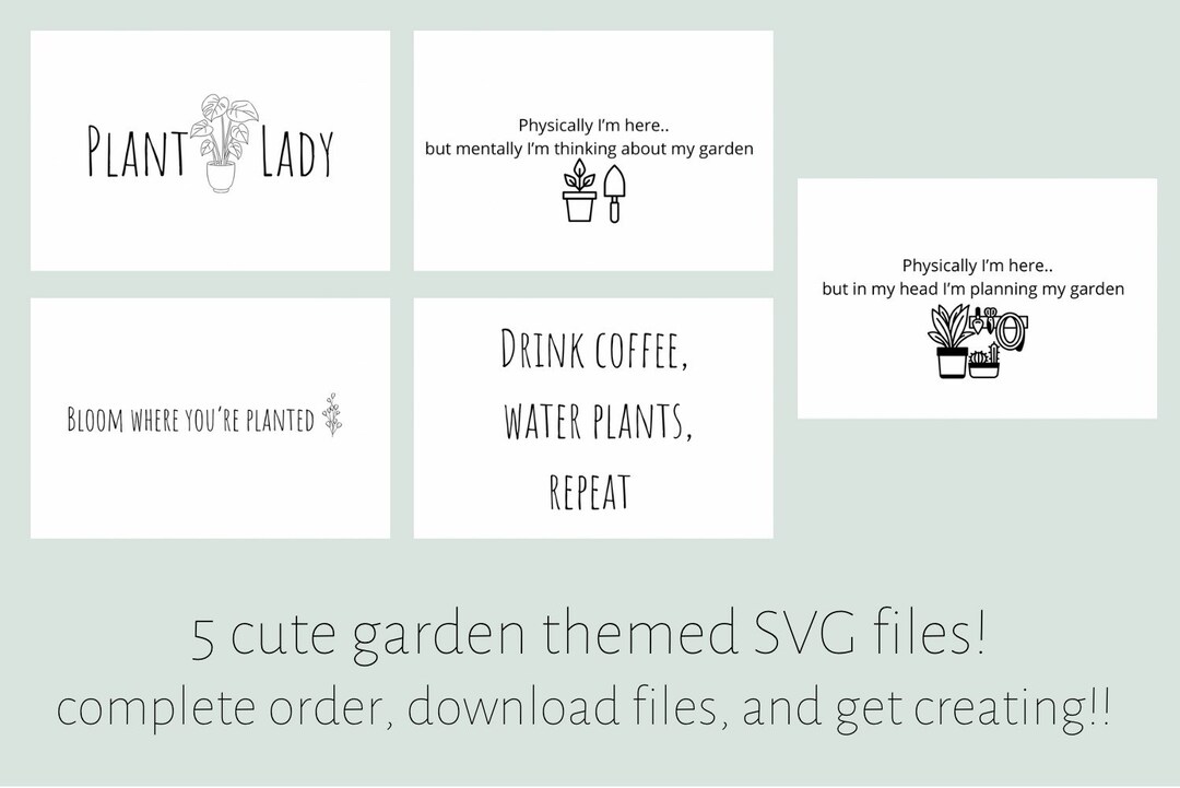 Gardener SVG Bundle | Garden Themed SVG for Crafting and DIY Projects ...