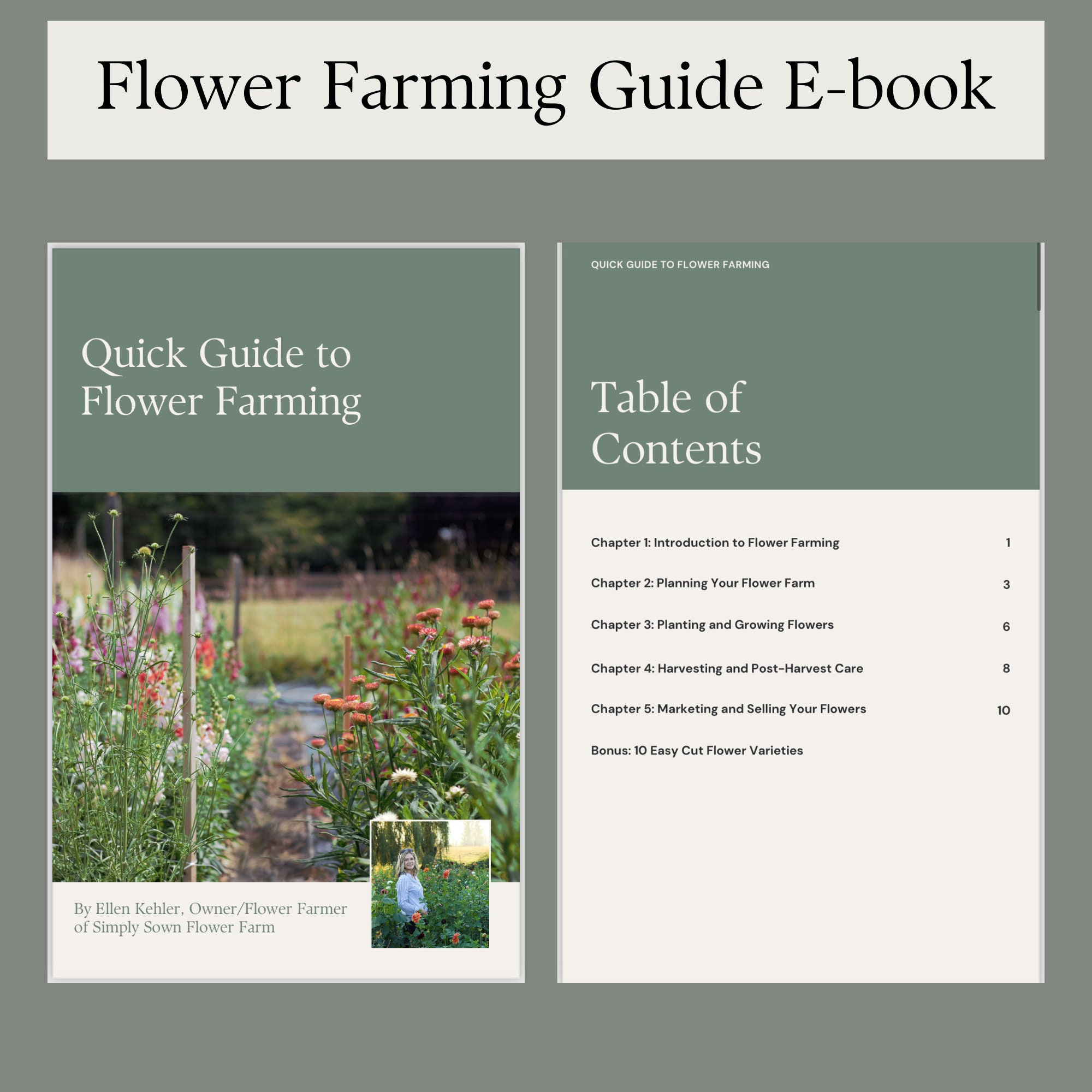 Guide to Flower Farming Ebook | Learn How to Grow Flowers for Profit Course | Guide to Starting ...