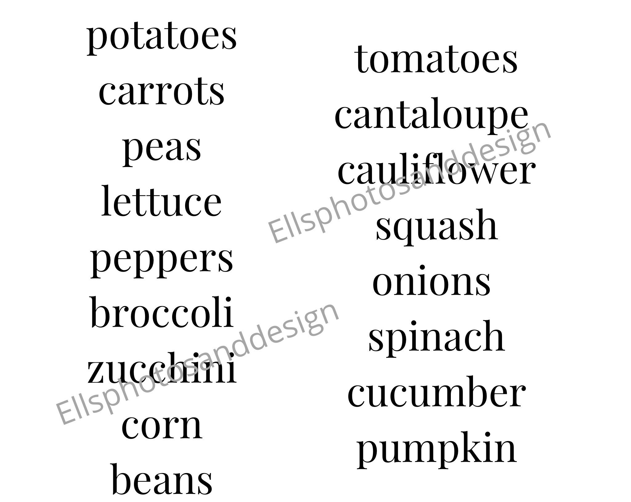SVG Files for Vegetable Garden Plant Labels | Fun Fonts for Cricut ...