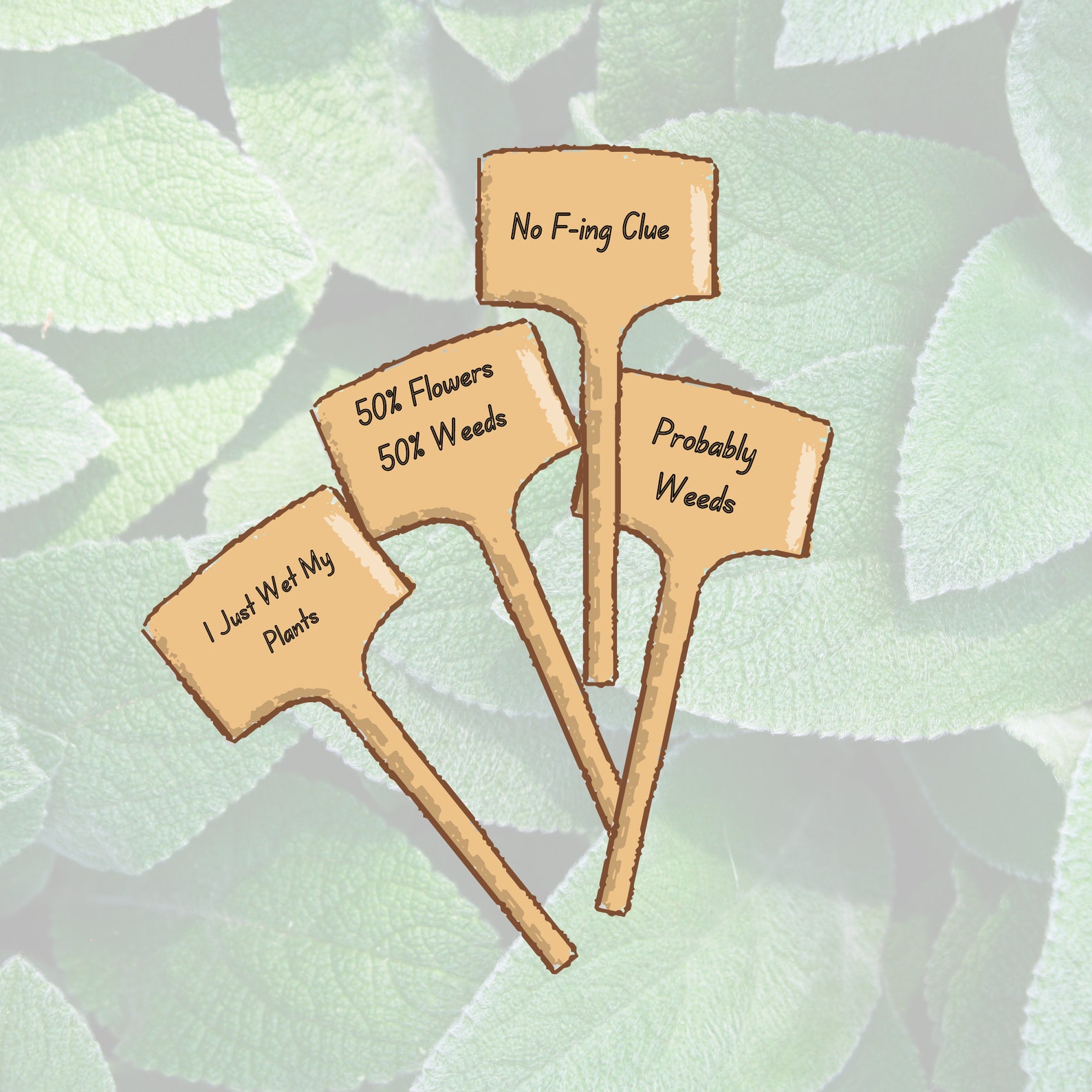 Garden Label SVG Bundle Plant Labels for Vegetable Garden Funny Plant ...