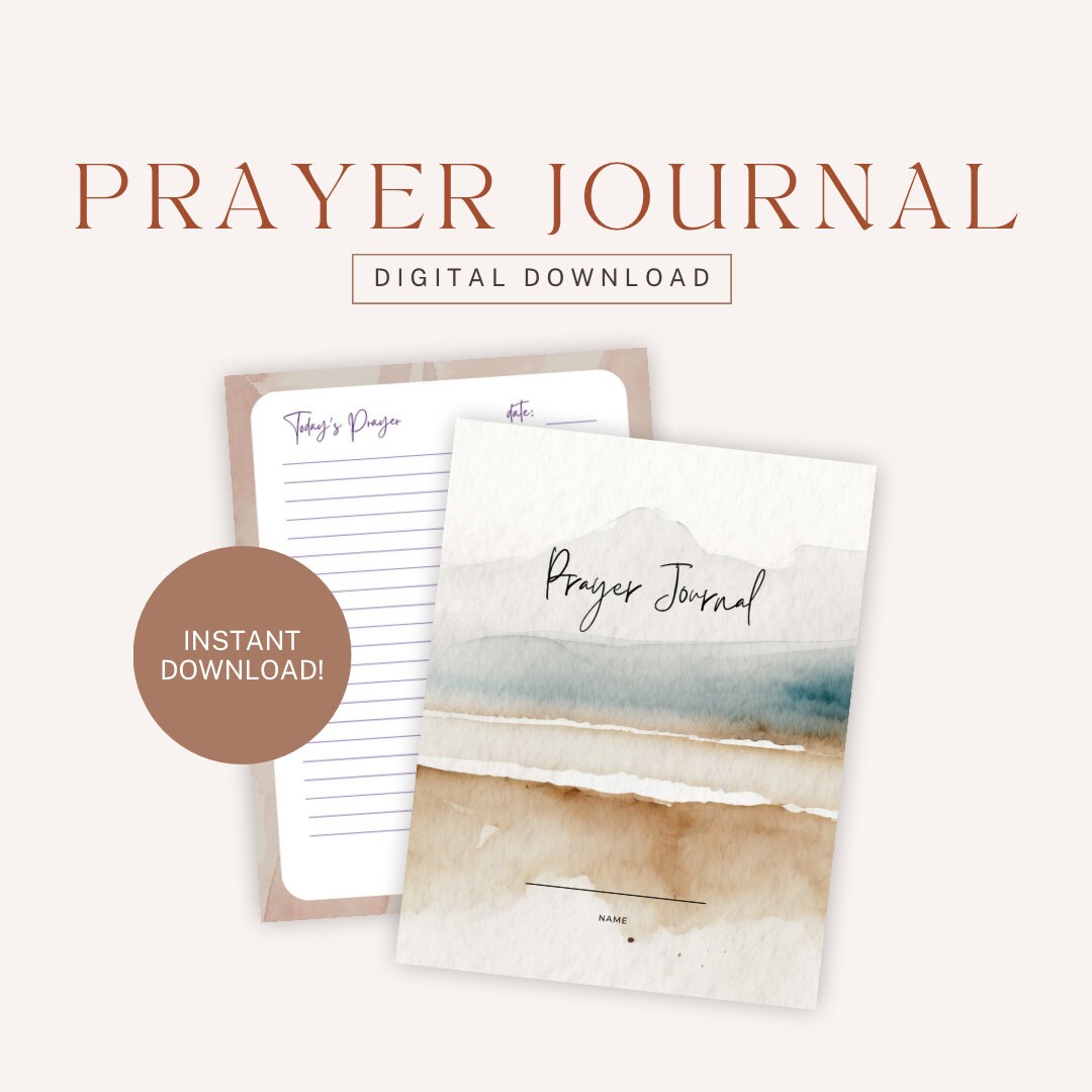 Prayer Journal PDF Daily Prayer Journal Digital Download Journal PDF ...