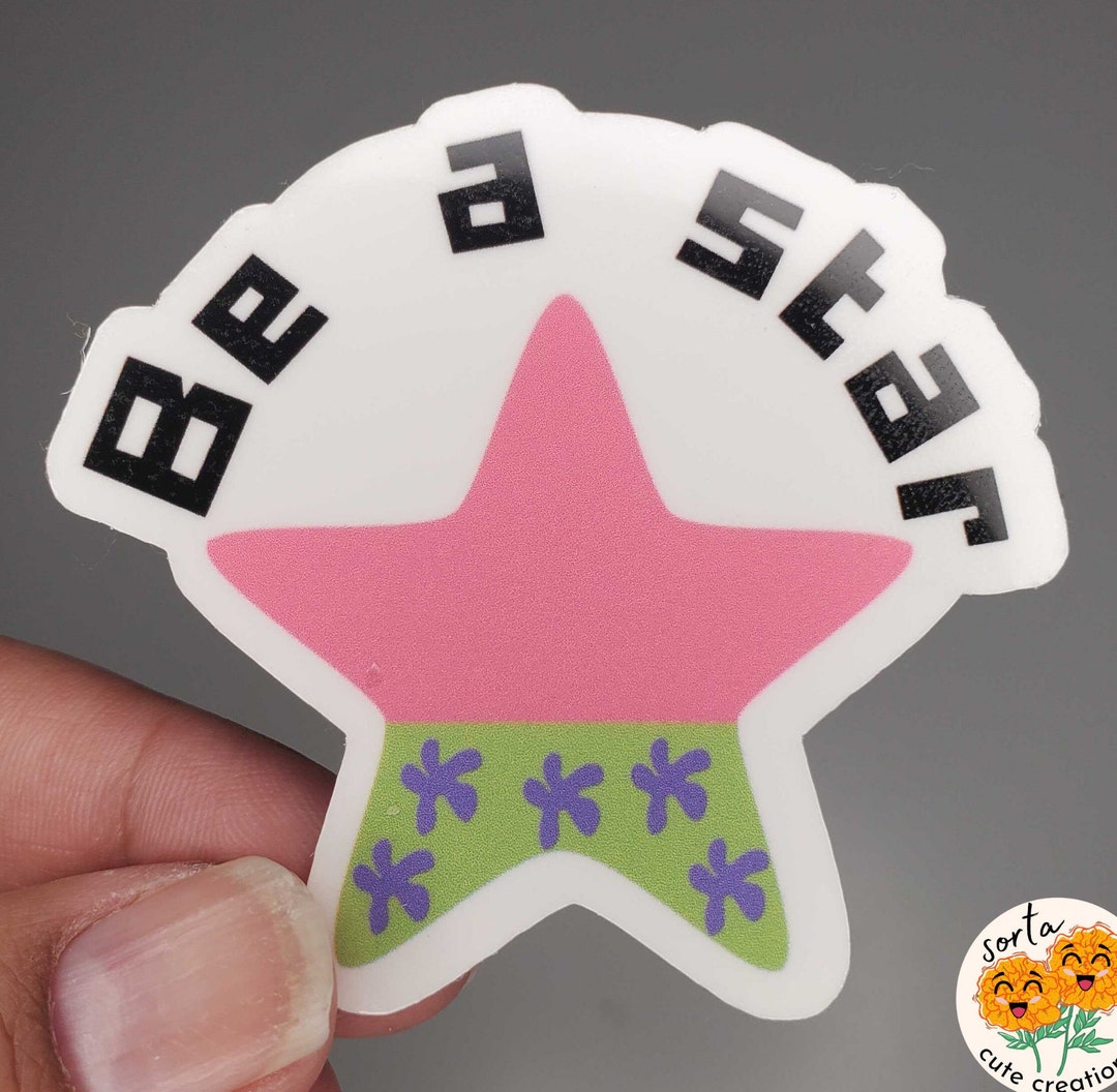 Patrick Star, Patrick Star Sticker, Starfish, Patrick Sponge, Be a Star ...