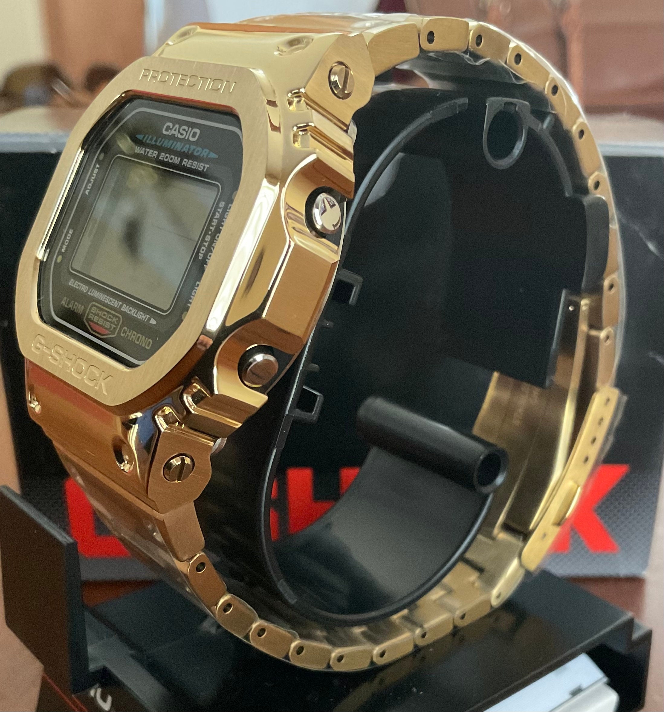 Custom Casio G-shock Full Metal GMWB5000 case With 5600E - Etsy