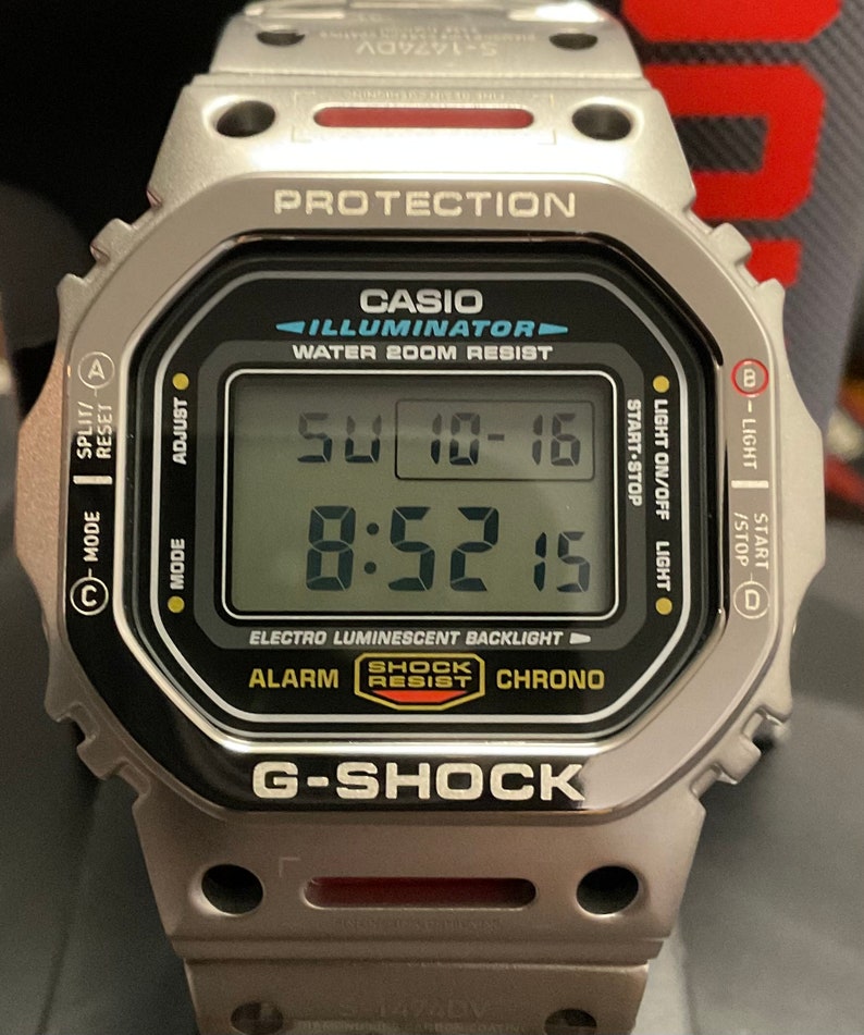 Custom Casio G-shock Full Metal GMWB5000 TVA case With 5600E - Etsy