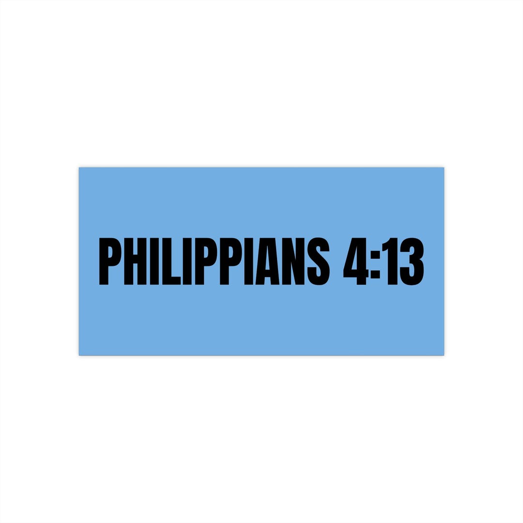 Philippians 4:13 Laptop Window Decal, Christian Bible Verse, Religious ...