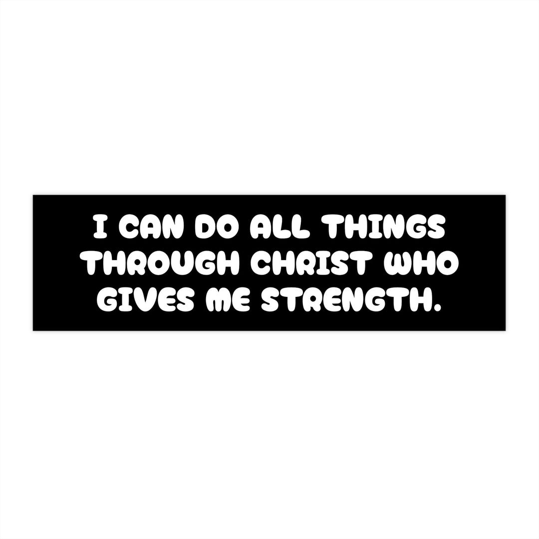 Philippians 4:13 Scripture Decal, Christian Car Sticker, Christian Car ...