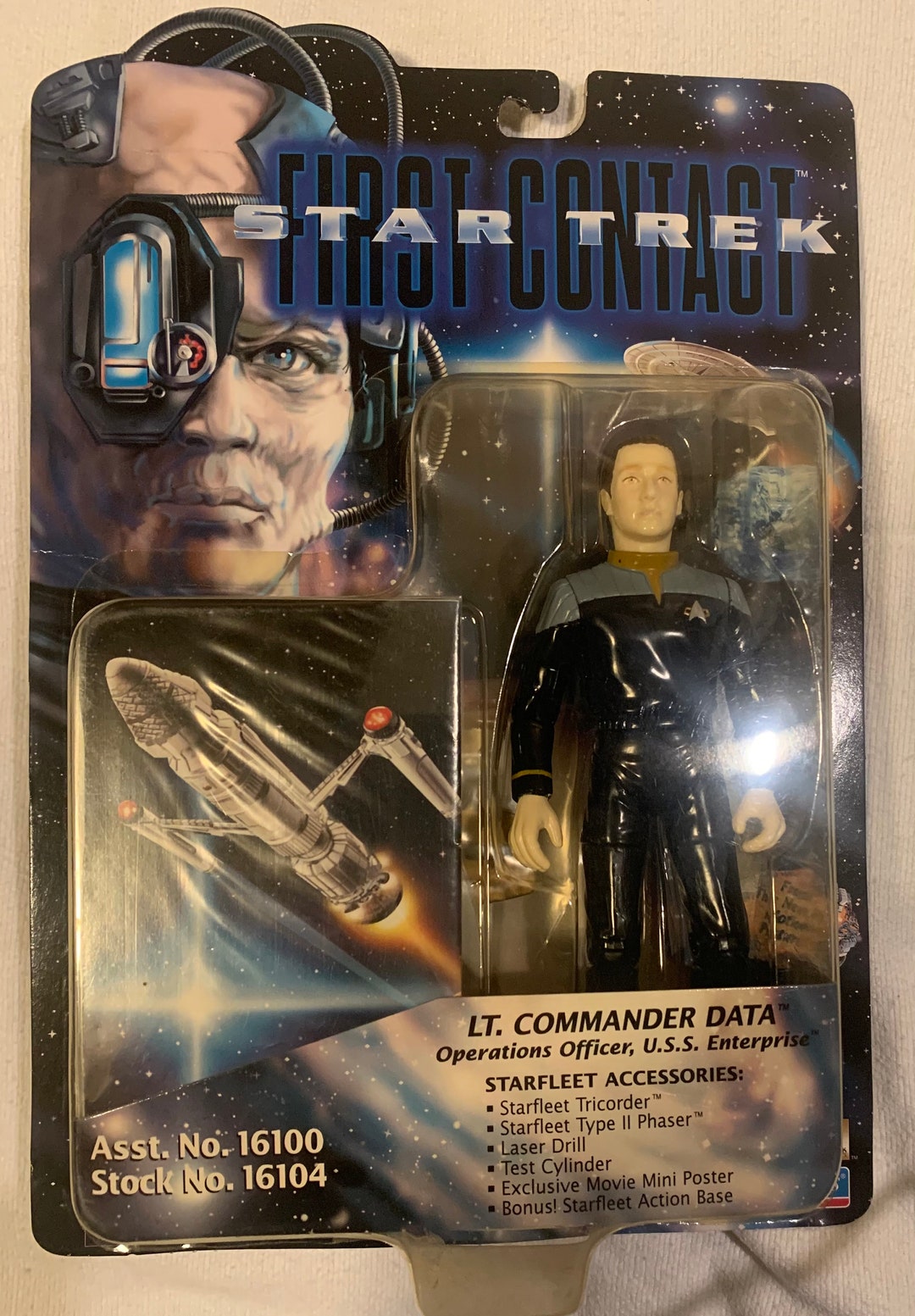 Star Trek Next Generation Commander Data Action Figure Vintage - Etsy