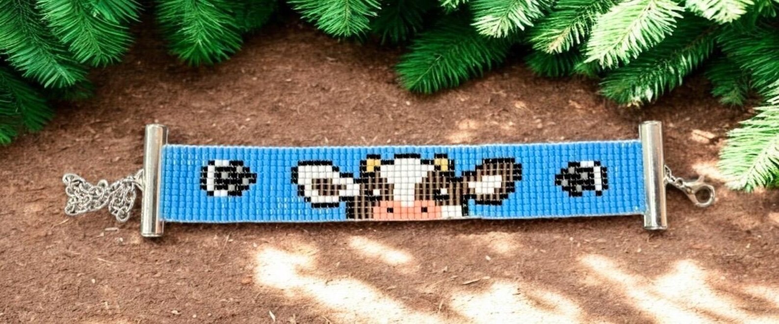 Oreo Cow Bracelet - Etsy