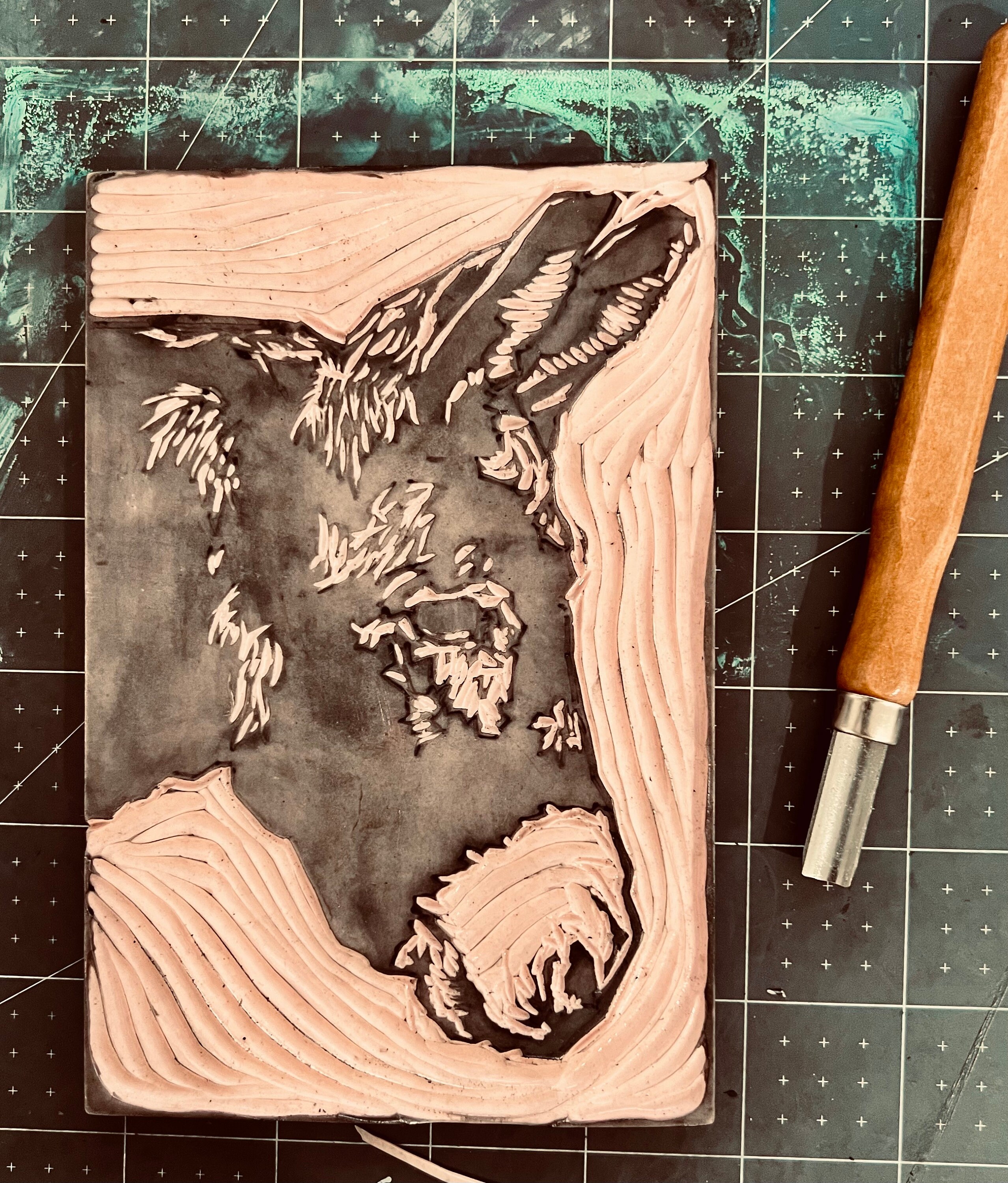 Donkey - Original Artwork Linocut Print - Etsy