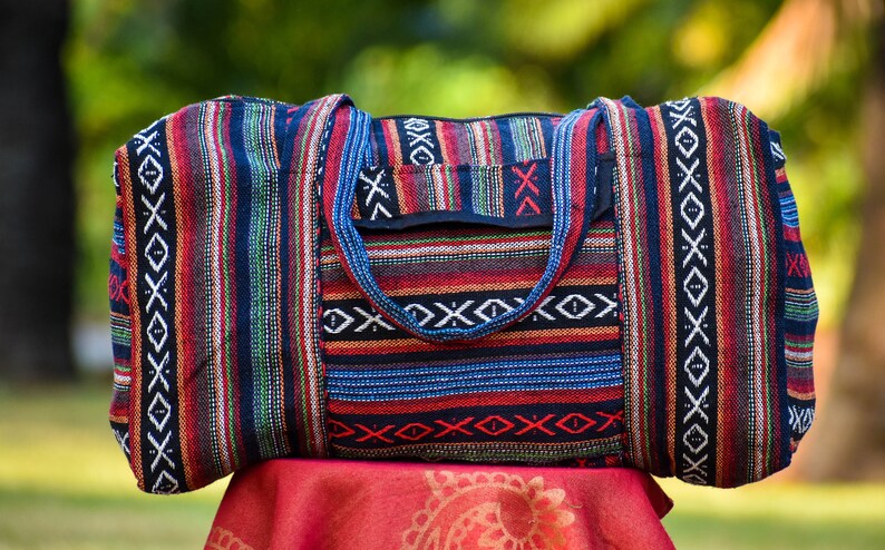 Colorful Duffle Bag Boho Weekender Bag Hippie Overnight Bag - Etsy