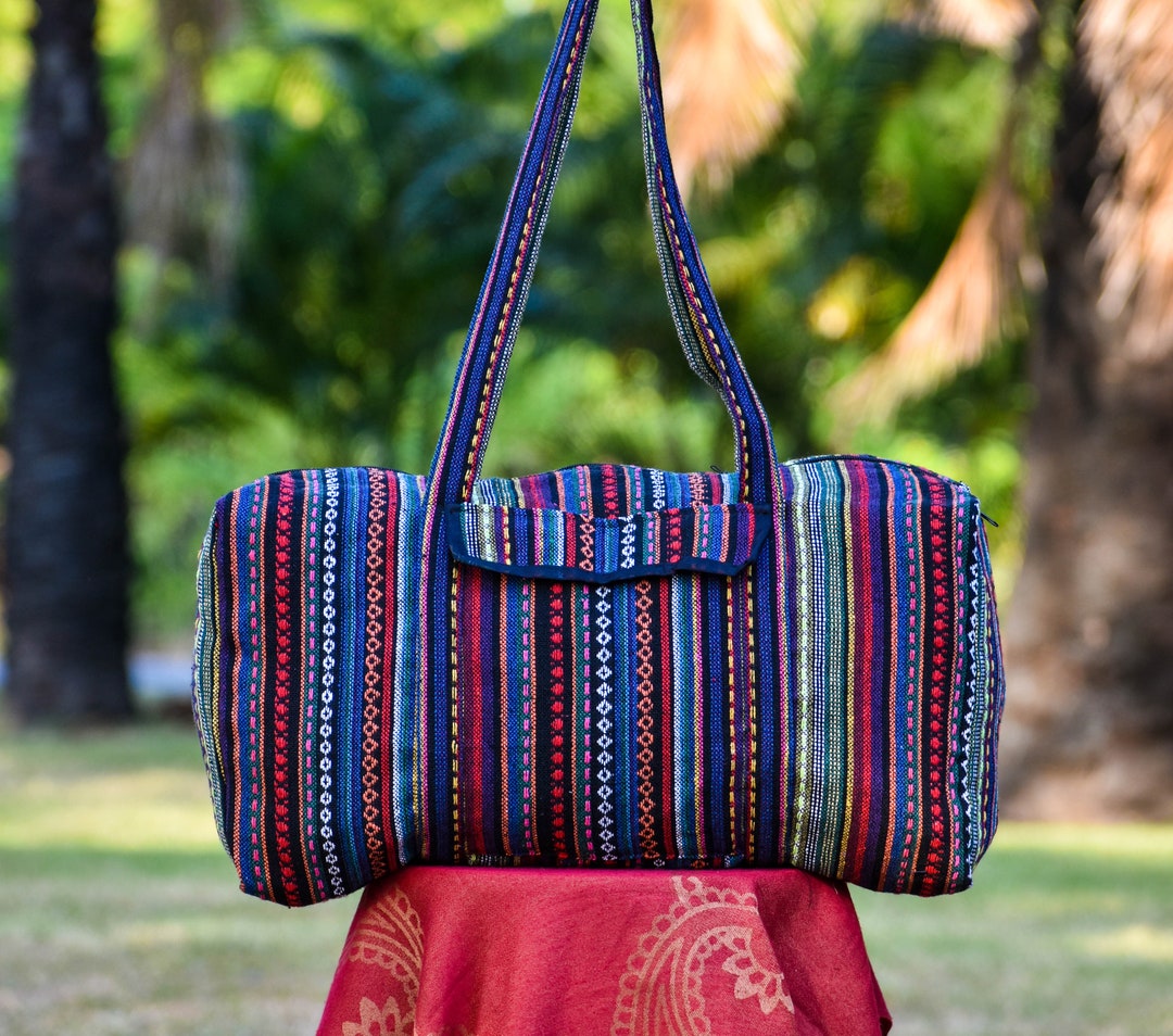 Colorful Travel Bag, Hippie Duffle Bag, Weekender Bag, Travel Duffle ...