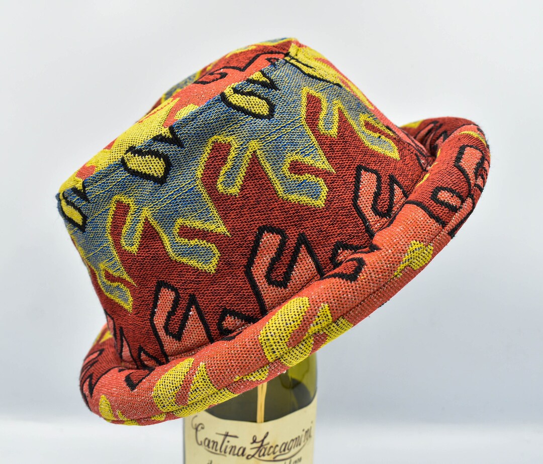 Hippie Bucket Hat, Roll Brim Hat, Boho Hat, Thai Hat, Festival Hat ...