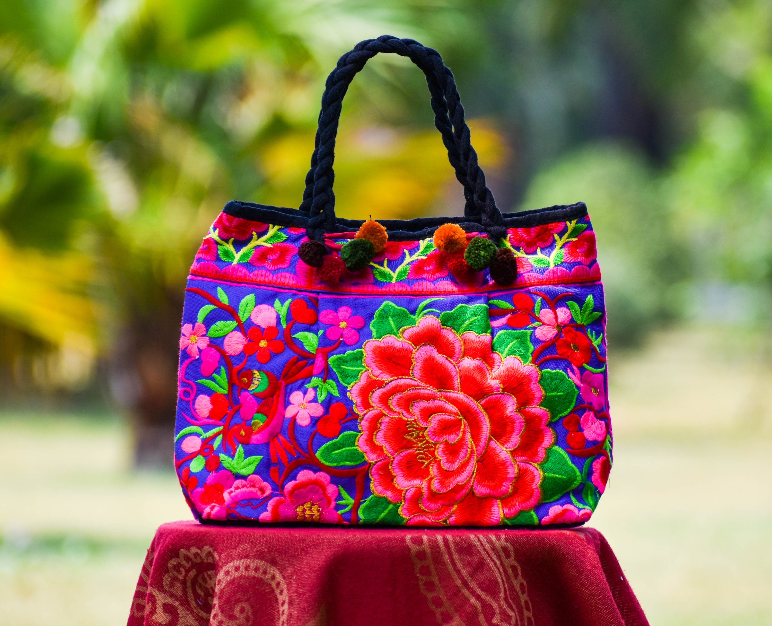 Embroidered Purse for Girls Hmong Handbag Ethnic Boho Purse - Etsy