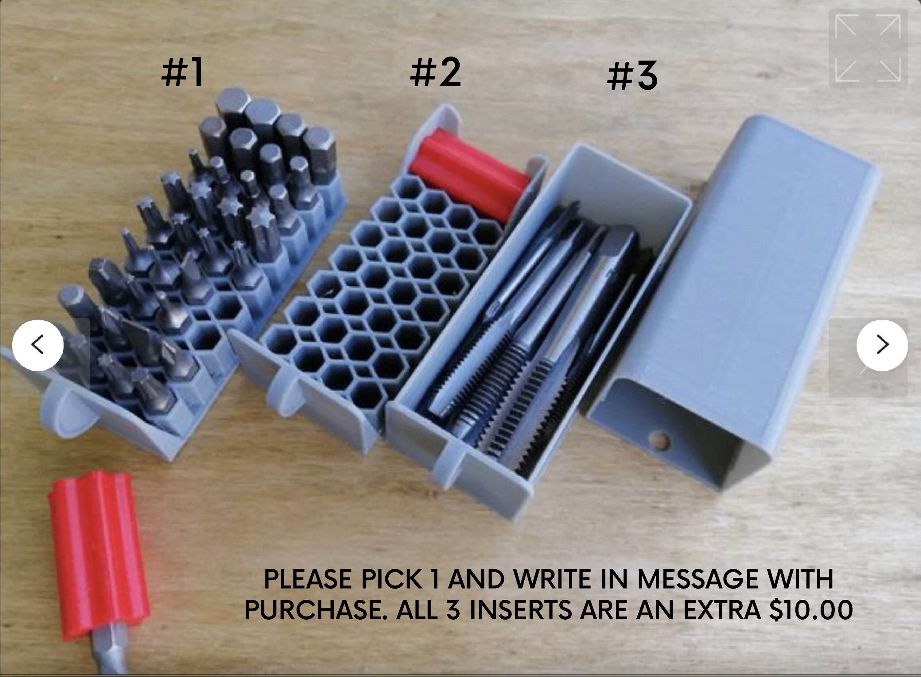 Hex Bit Storage Box for 1/4" Hex Bits - Etsy