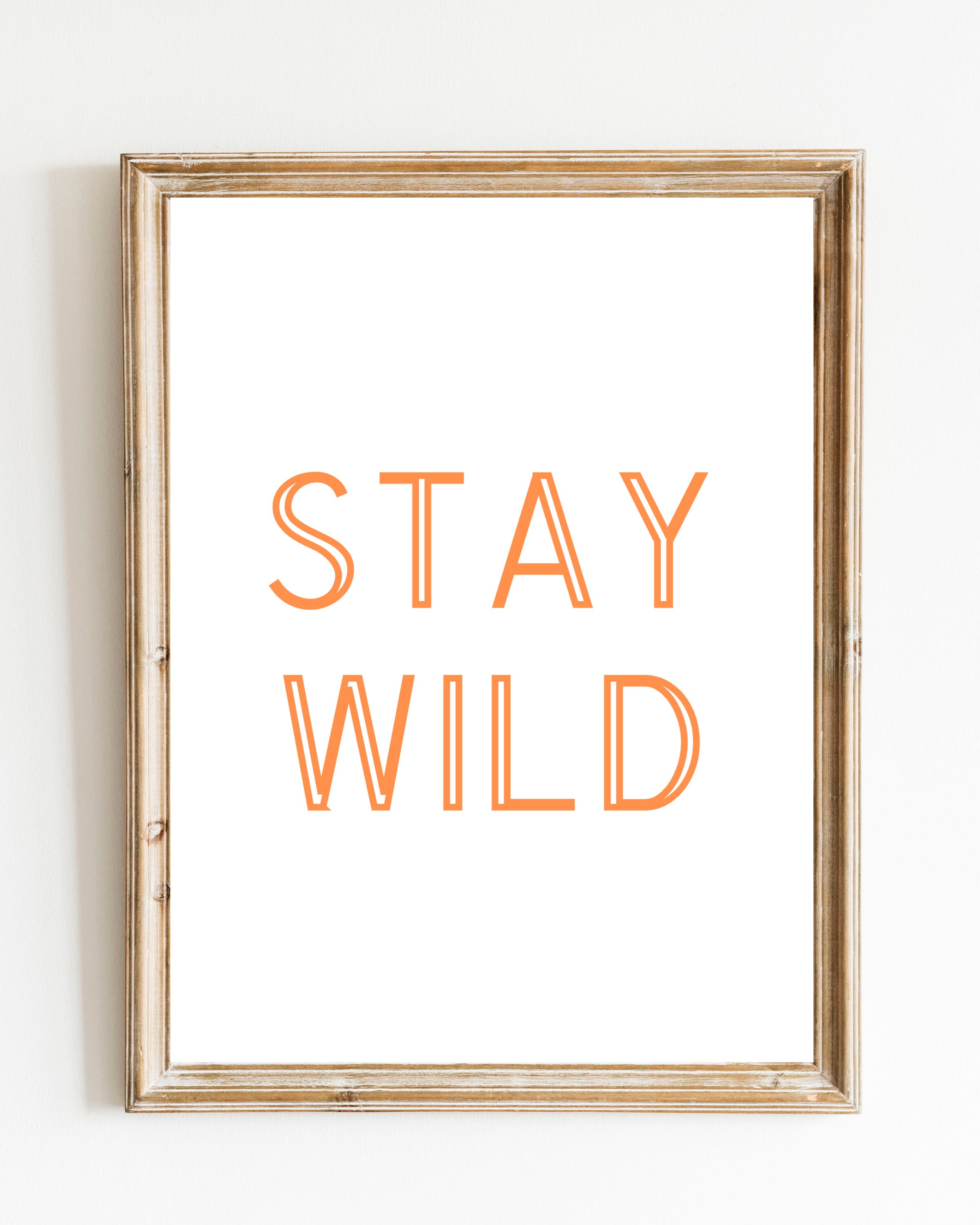 Stay Wild Printable Kids Room Art Nursery Wall Art Printable - Etsy
