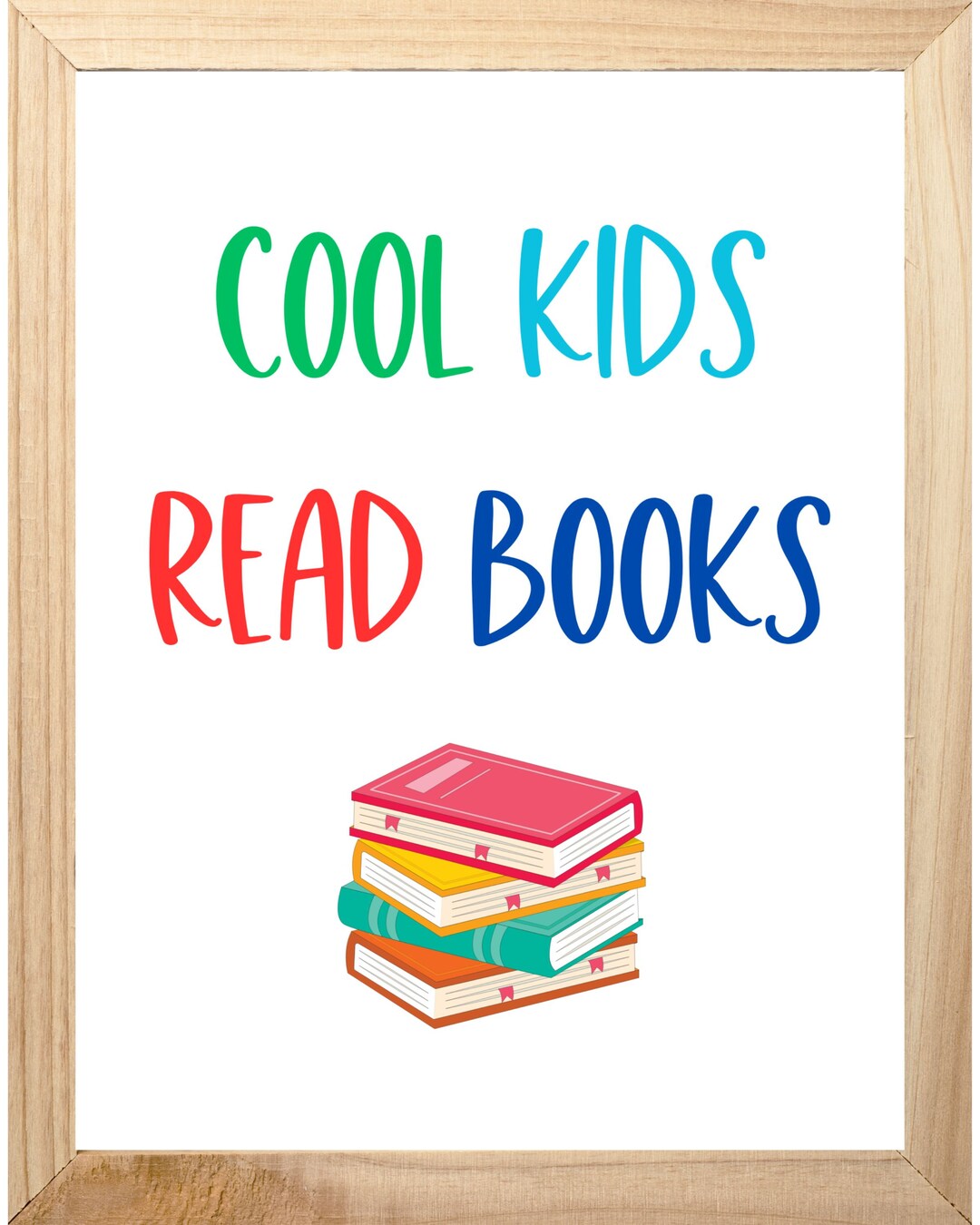 Classroom Wall Art Print, Reading Books Wall Art, Educational Wall Art ...