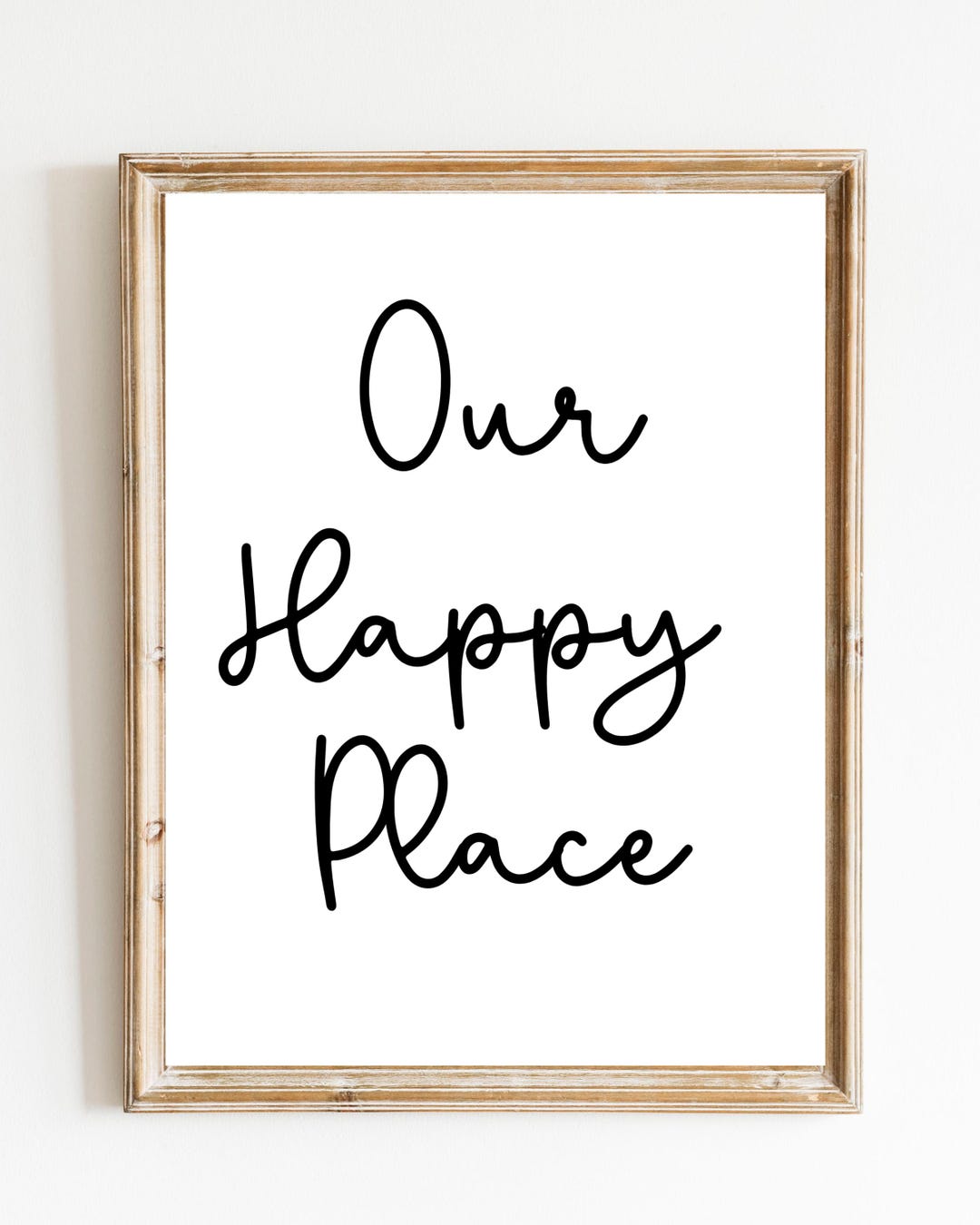 Our Happy Place Printable Art, Living Room Entryway Poster ...