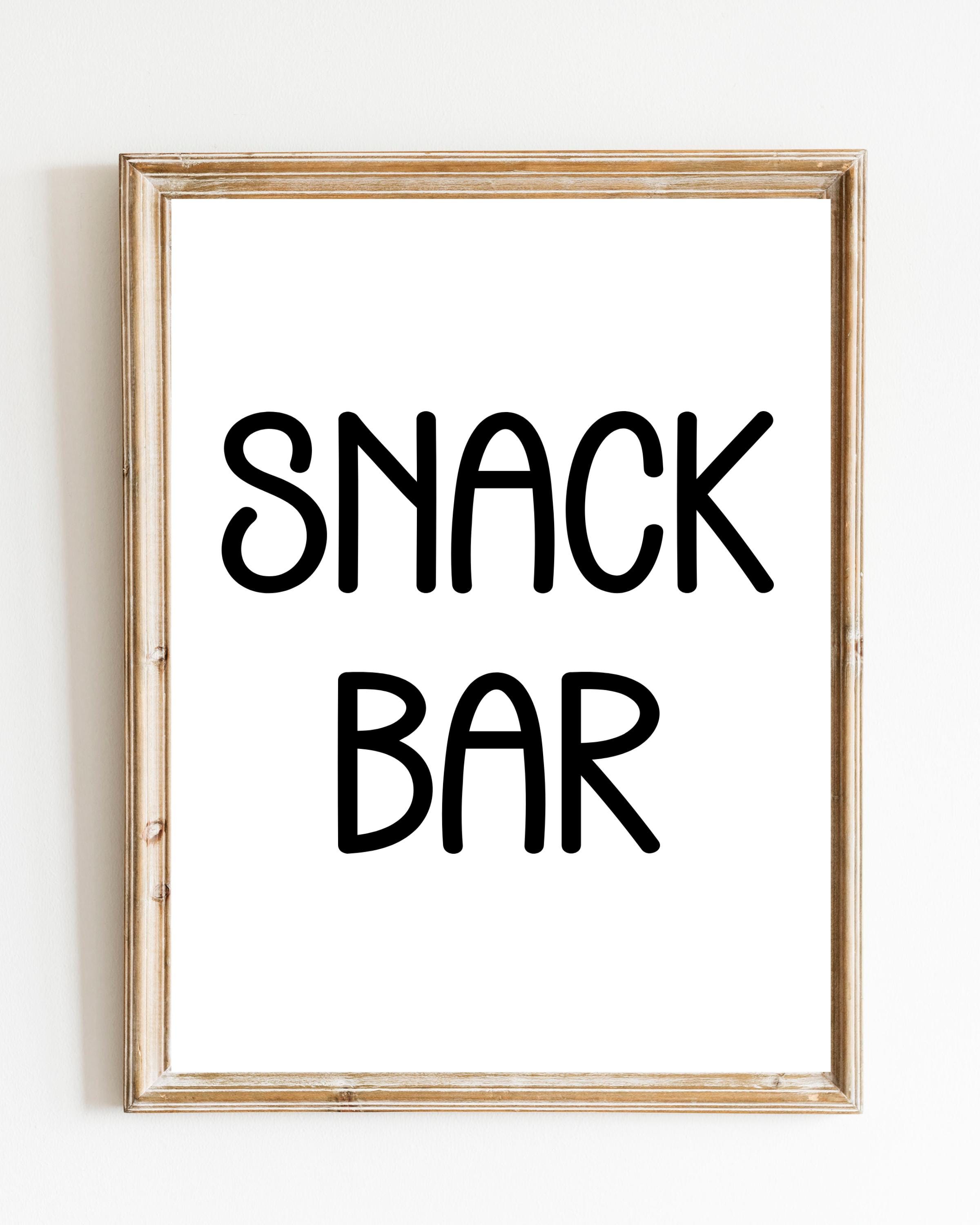 Snack Bar Instant Download Printable / Wedding Snack Bar Printable ...