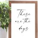 These Are the Days Print Digital Download | Digital Wall Art | These ...