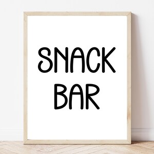 Snack Bar Instant Download Printable / Wedding Snack Bar Printable ...