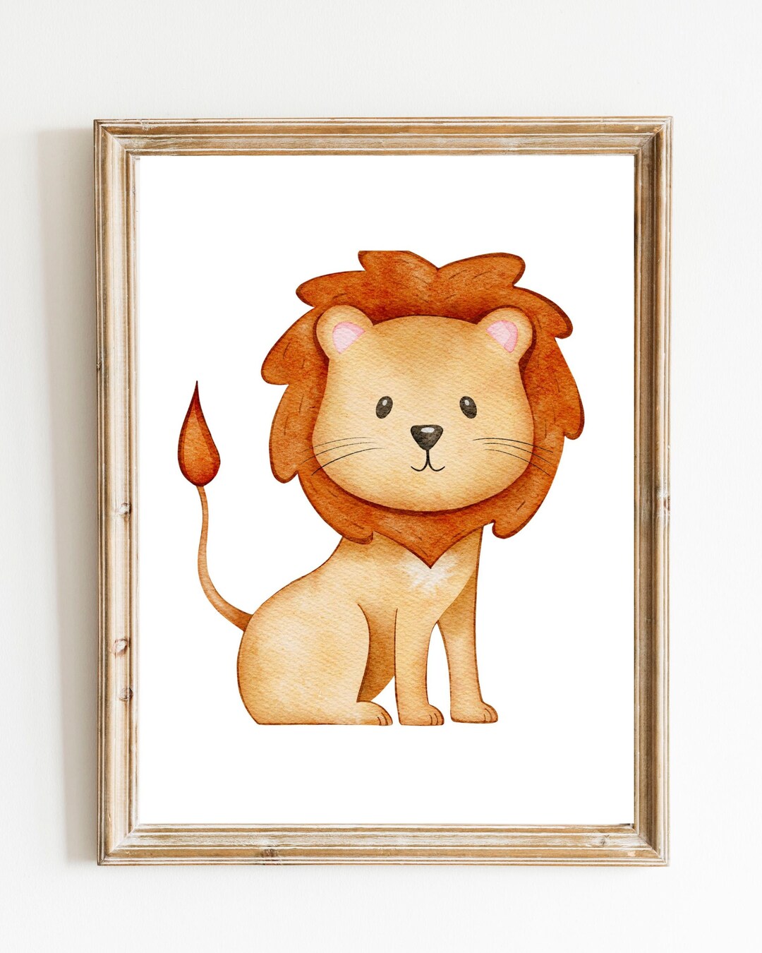 Baby Jungle Animal Print, Baby Lion Print, Safari Baby Print, Nursery ...