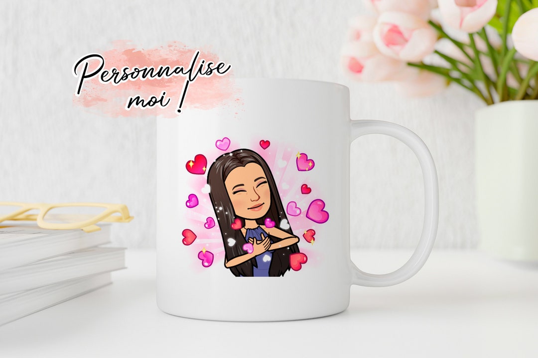Mug | Custom Bitmoji Coffee Mug, Personalized Emoji Mug, Snapchat ...