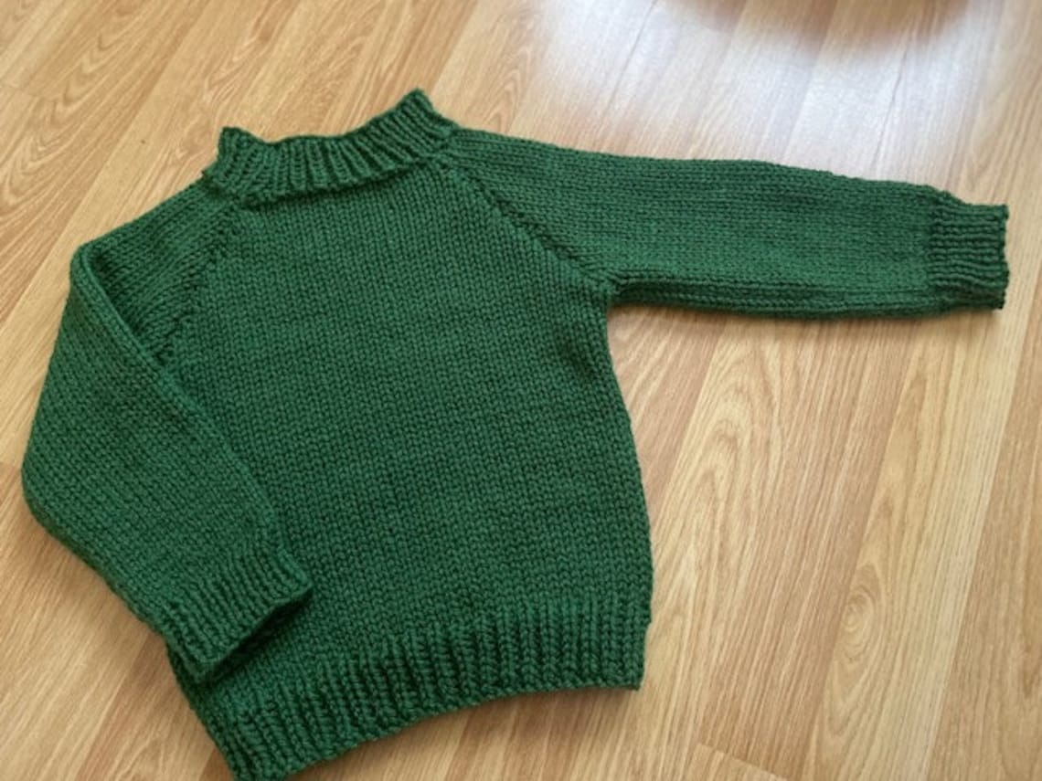 Baby/toddler Raglan Jumper Pattern Circular Knitting Machine Sentro 48 ...