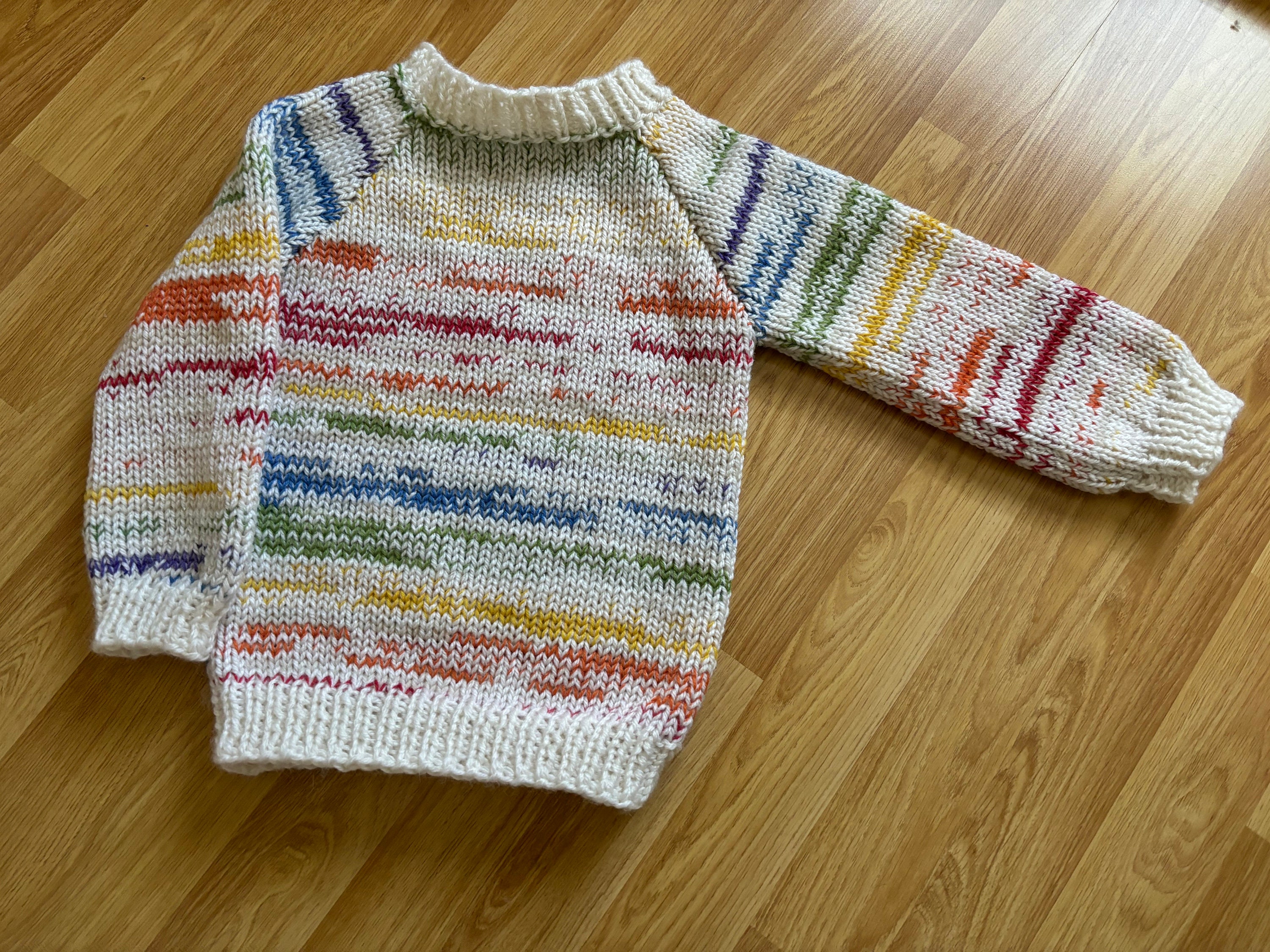 Baby/toddler Raglan Jumper Pattern - Circular Knitting Machine - Sentro ...