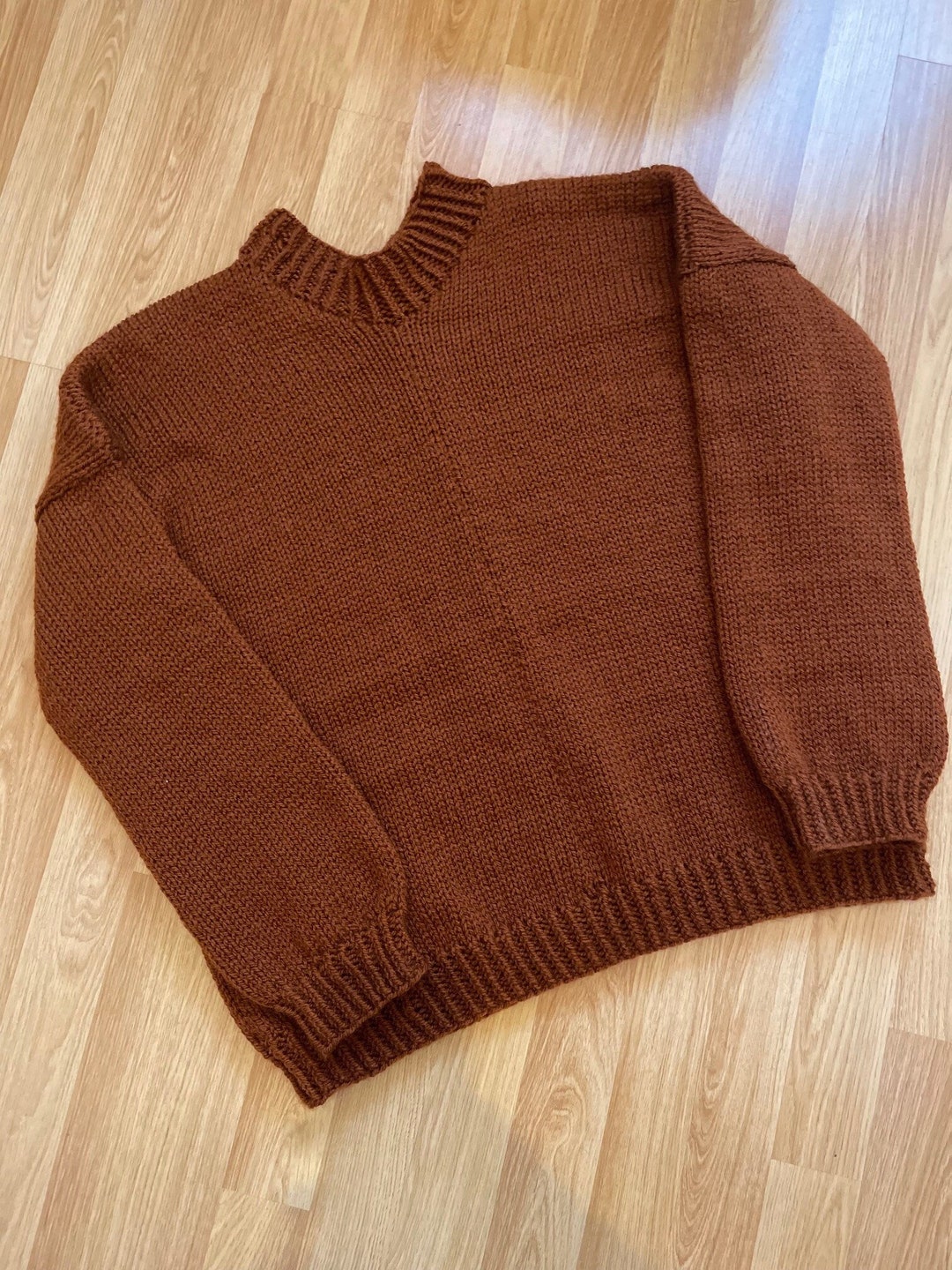 Basic Collar Neck Shaping Women's Jumper Pattern - Circular Knitting ...
