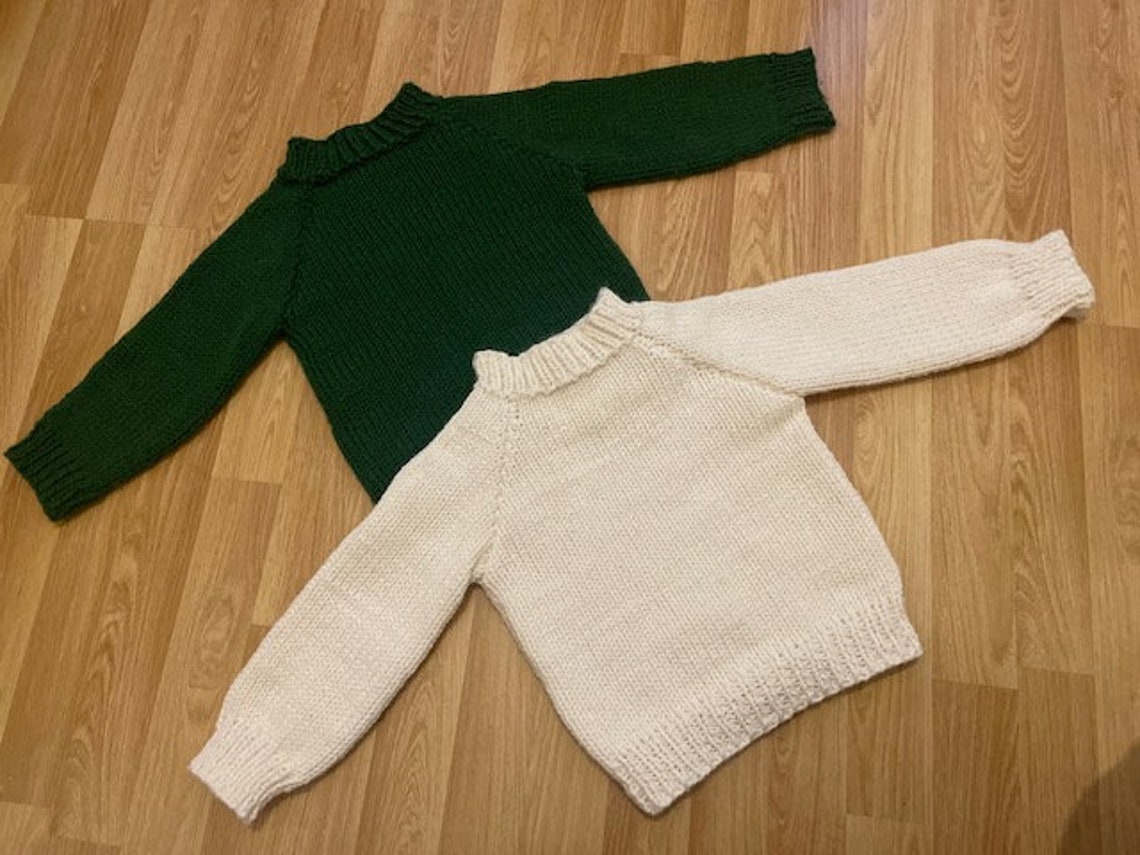 Baby/toddler Raglan Jumper Pattern Circular Knitting Machine Sentro 48 ...