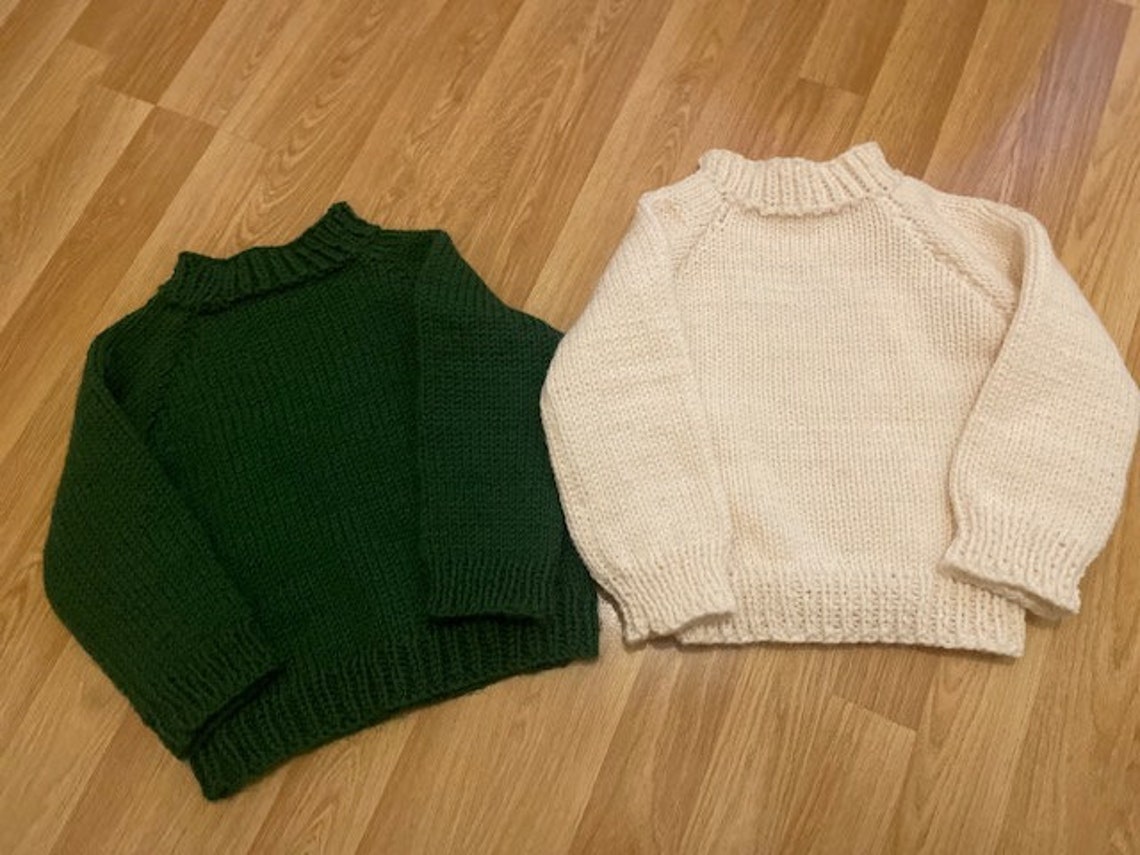 Baby/toddler Raglan Jumper Pattern Circular Knitting Machine Sentro 48 ...