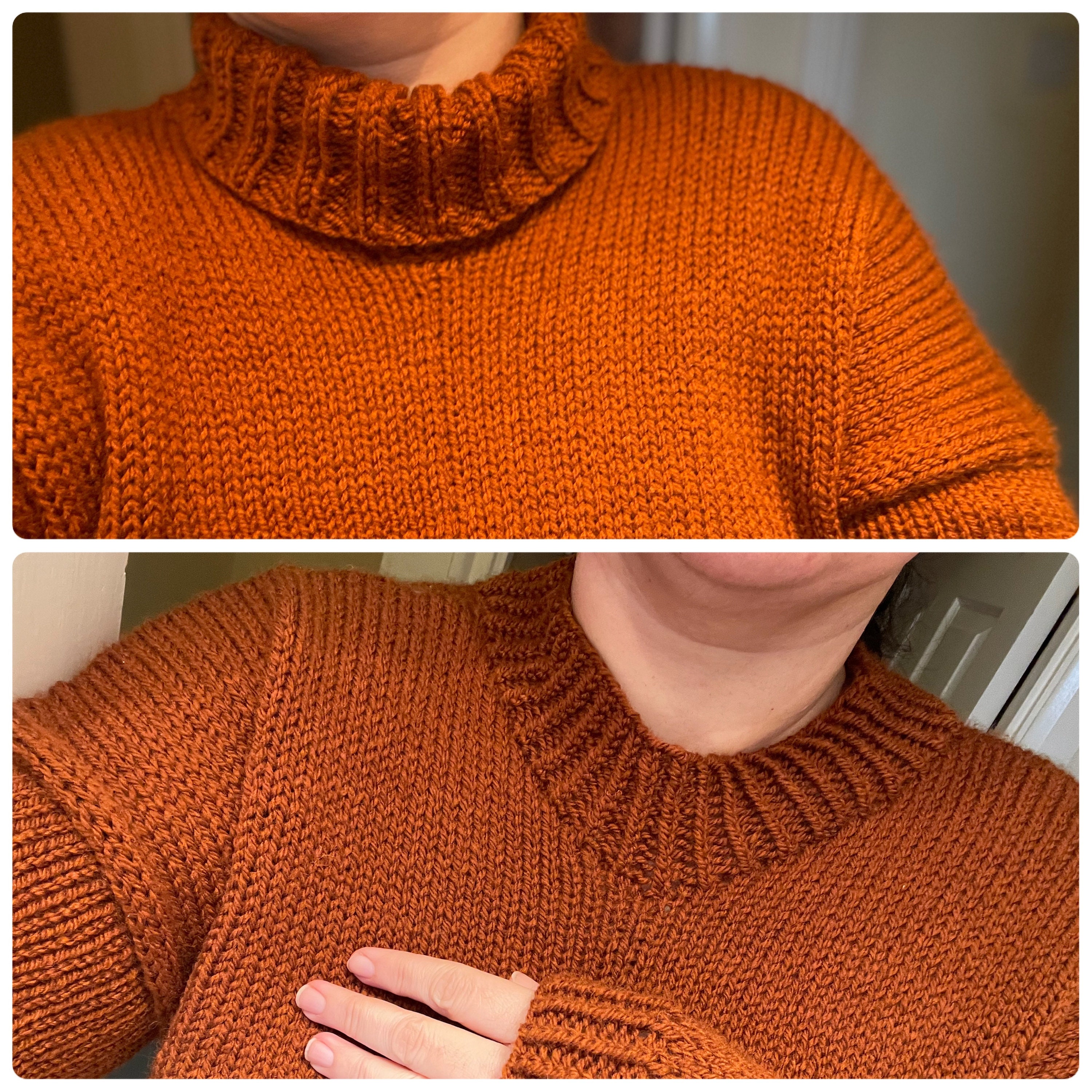 TWO Patterns Bundle turtle Neck and Basic Collar Neck Shaping Women's ...