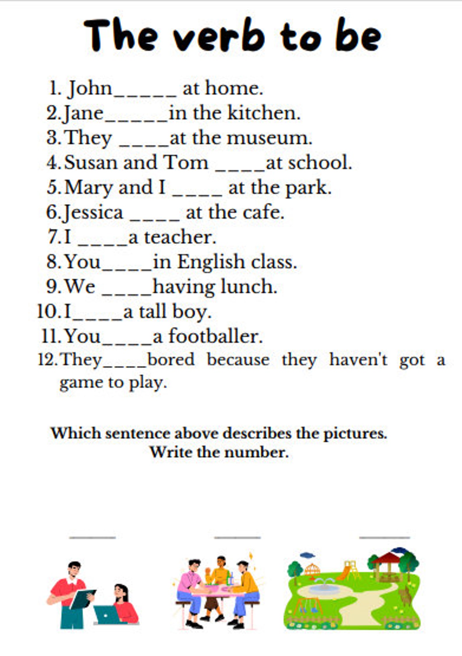 The Verb to Be Game - Etsy