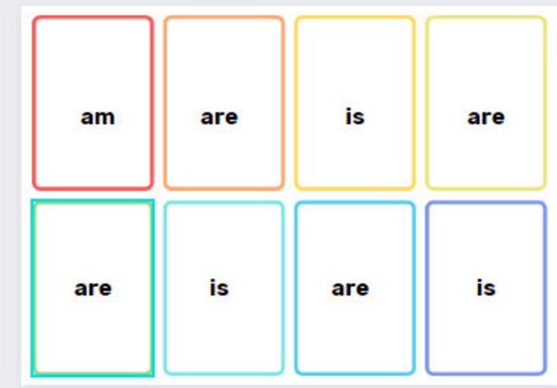 The Verb to Be Game - Etsy