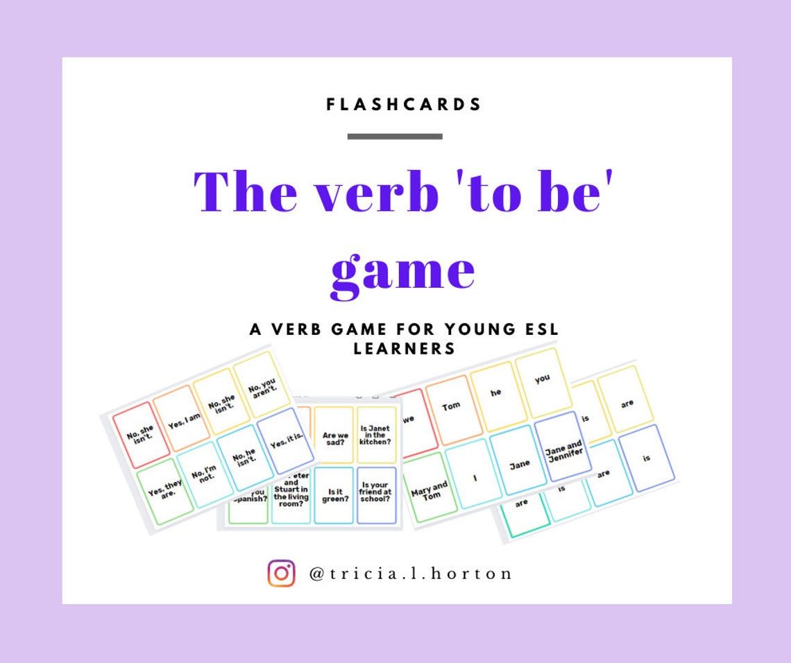 The Verb to Be Game - Etsy