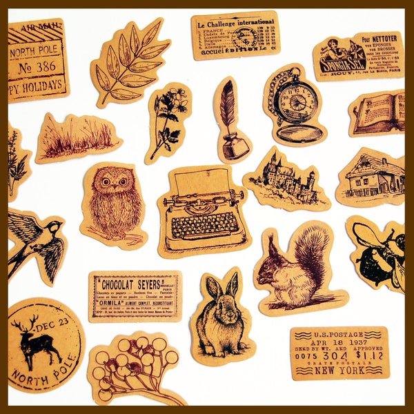 Retro Vintage Stickers - Etsy