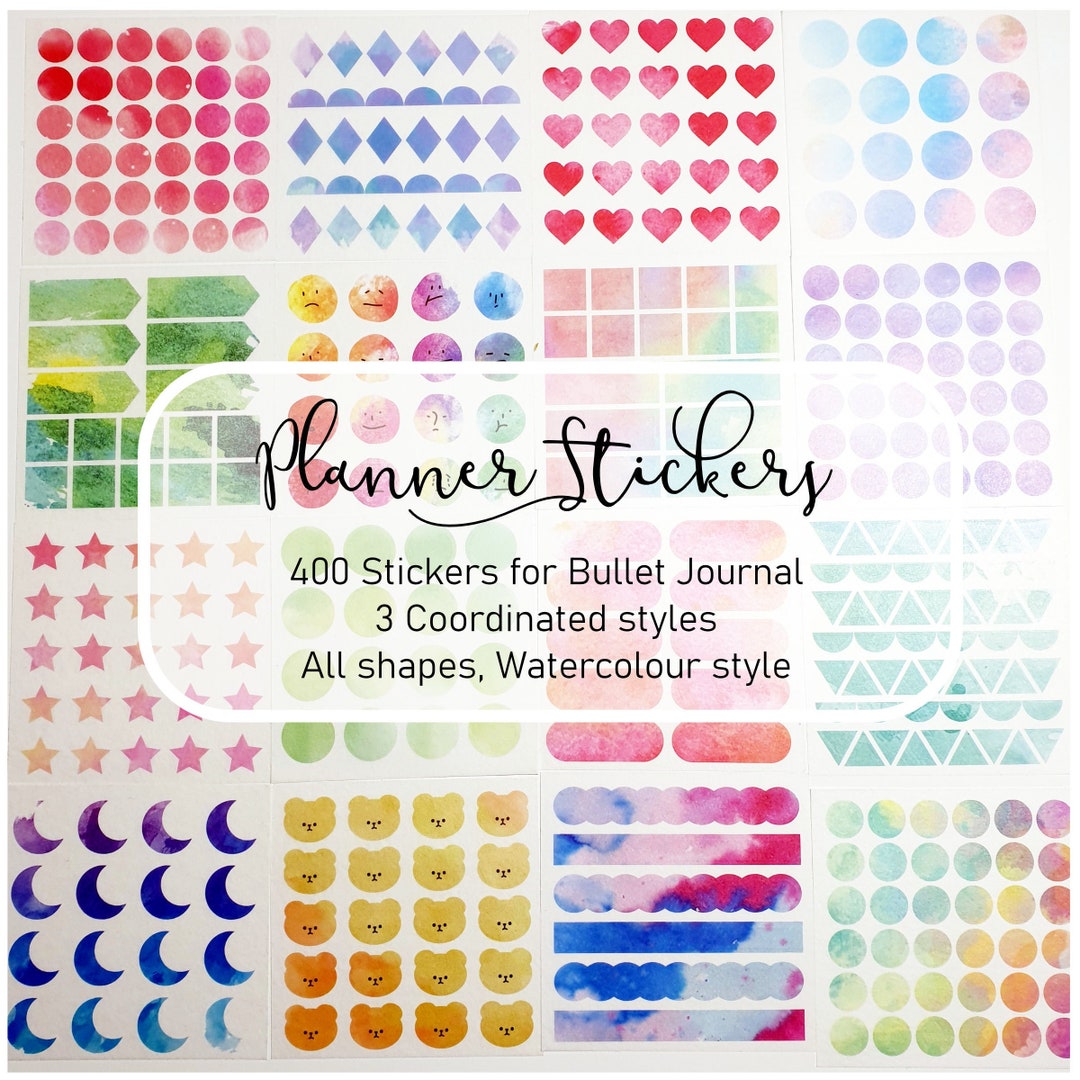 Stickers Sheet, 400 Washi Stickers for Planner/bullet Journal ...