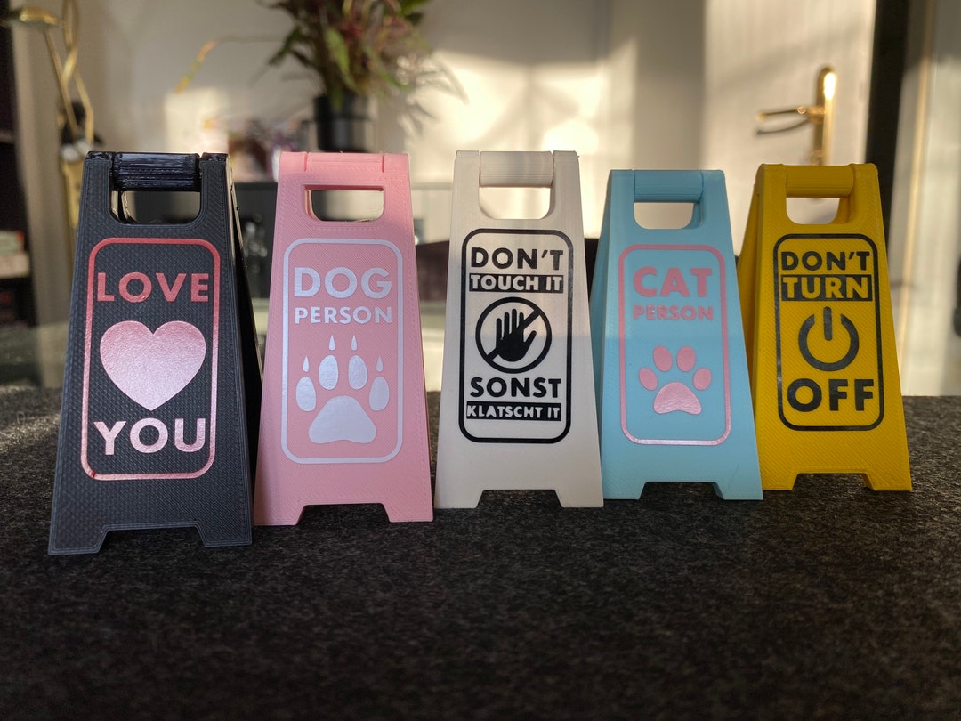 Mini Klappschild Floor Stand Sign 3D-Druck voll personalisierbar - Etsy.de