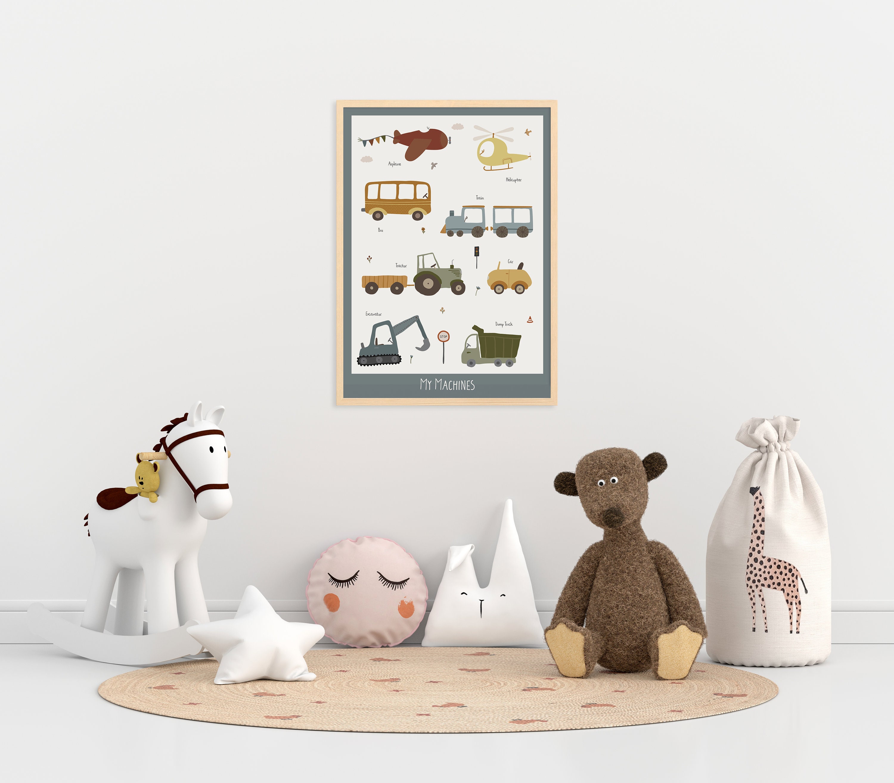 Baby Poster Machines Print Your Own Poster and Boho Nursery Elements ...