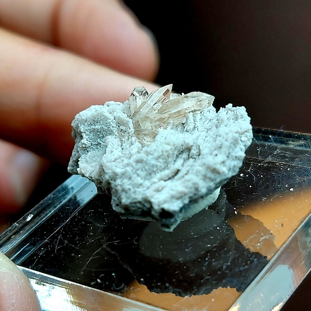 Mini Topaz on Matrix | Natural Crystal Art Piece | Utah USA Specimen - Etsy