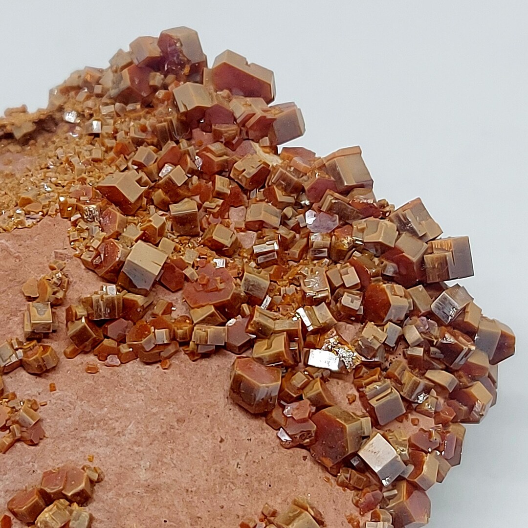 Stunning Morrocan Vanadinite Crystal Cluster – Sparkling Hexagonal Gems ...